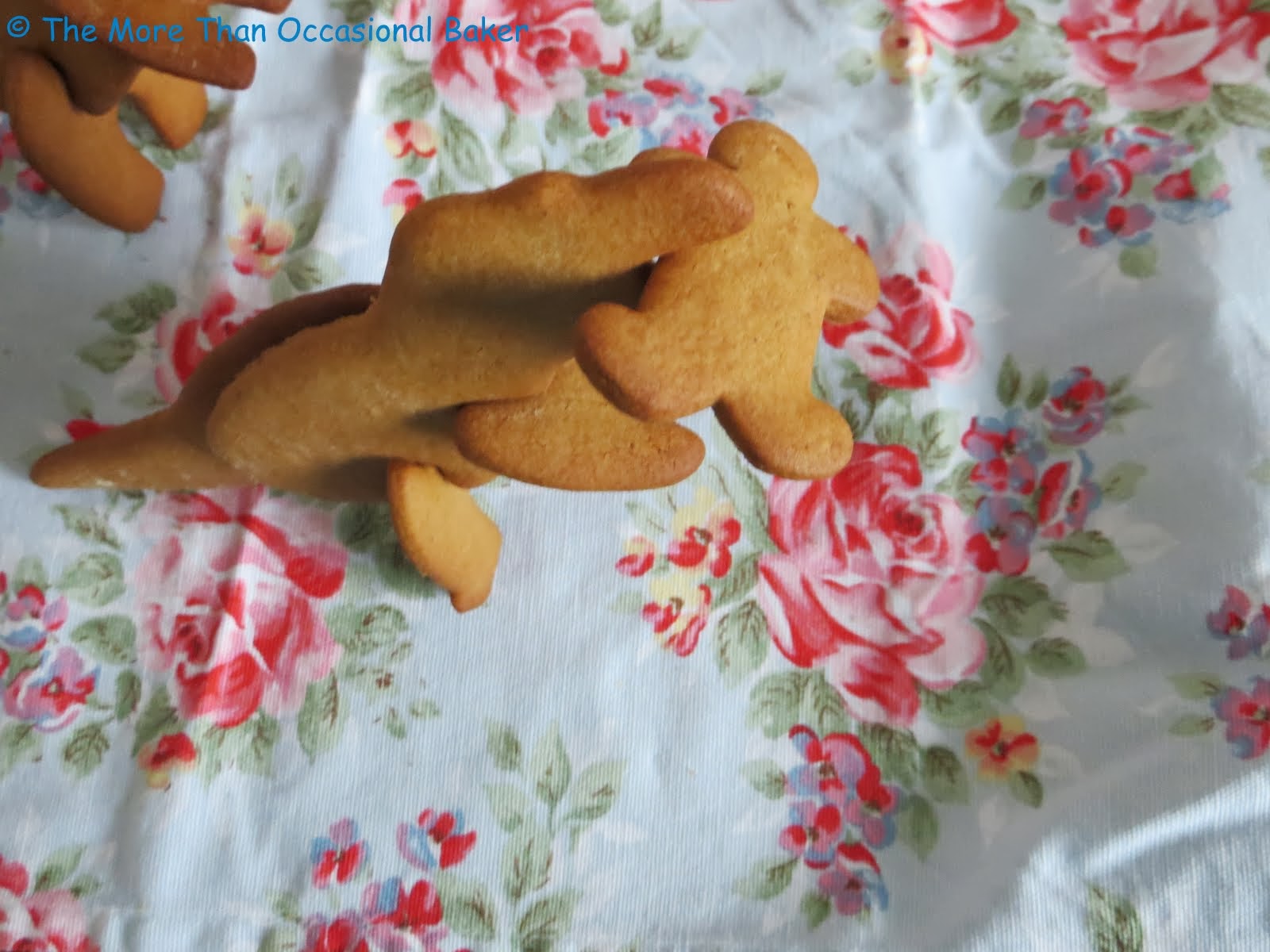 The more than occasional baker: 3D Dinosaur Gingerbread Cookies