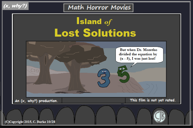 (x, why?): Math Horror Movies: Lost Solutions