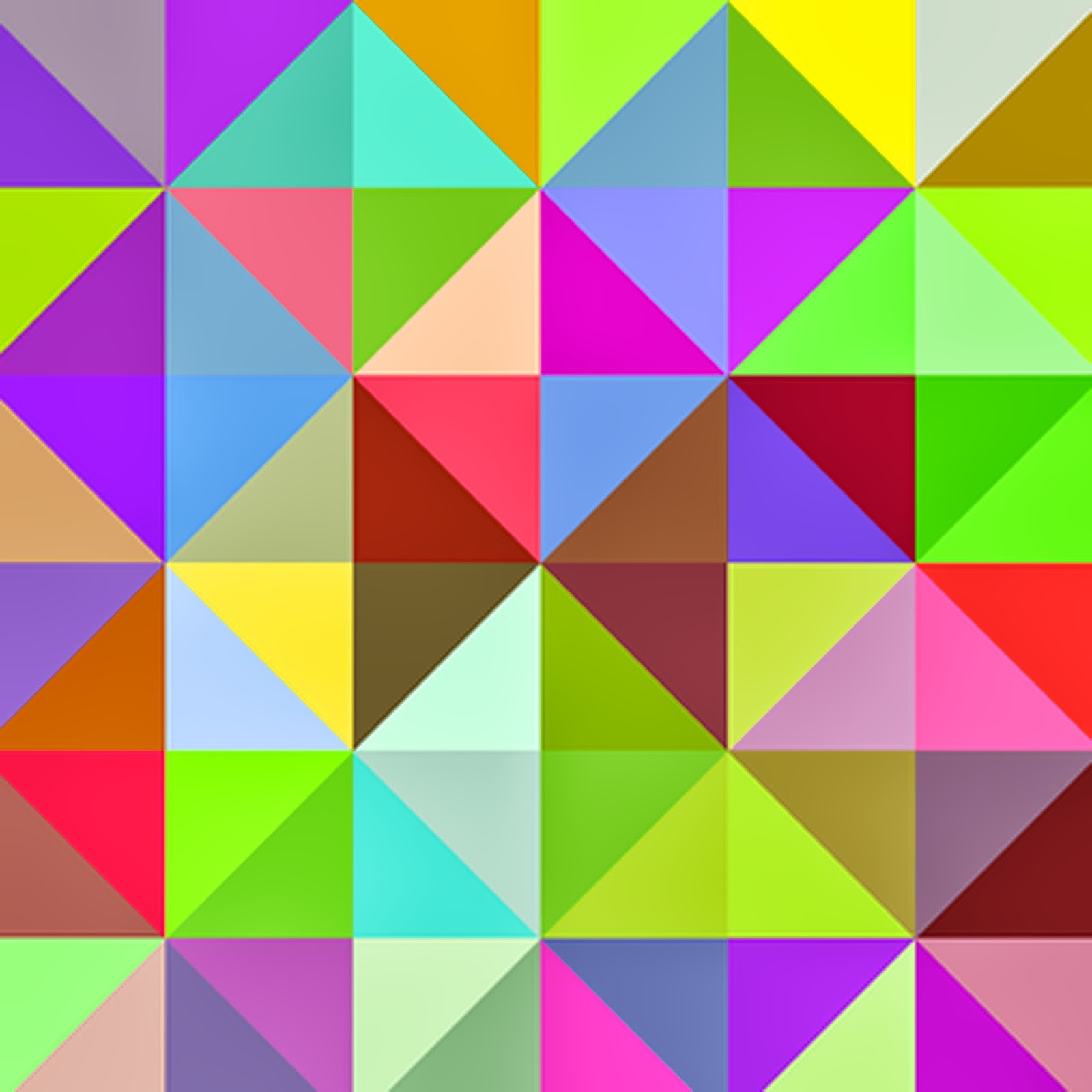 Colorful Triangles Geometric Freebies!