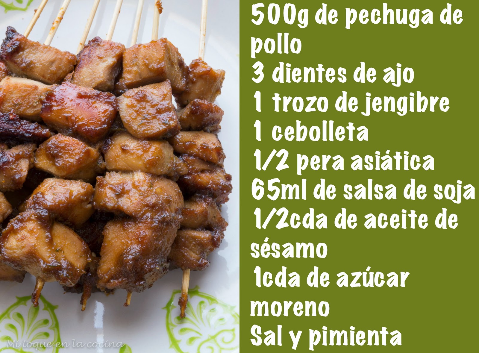 Mi toque en la cocina: Dakkochi (brochetas de pollo al estilo coreano)