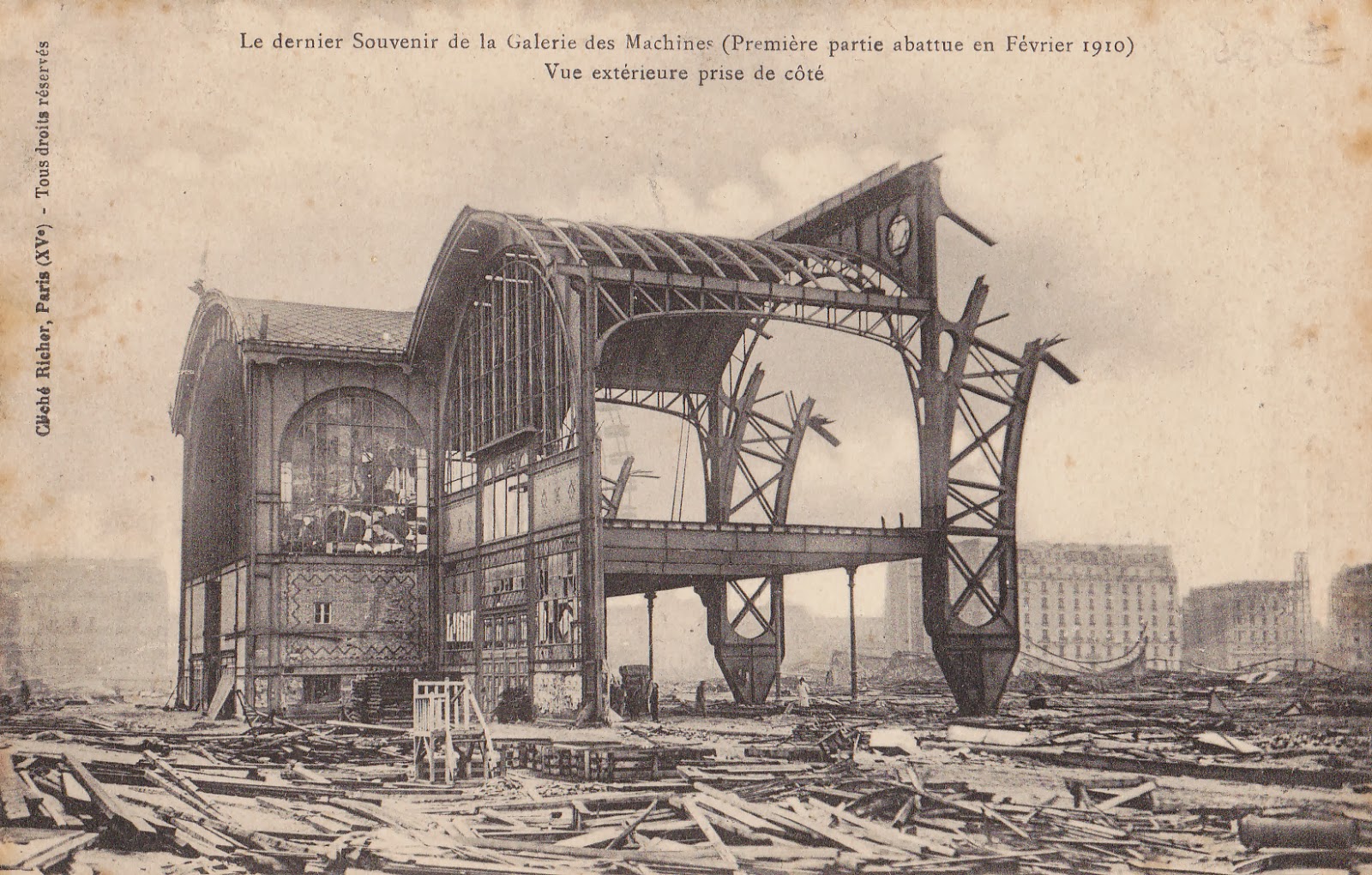 POSTALES INVENTADAS: 1016. Galerie des Machines, 1910