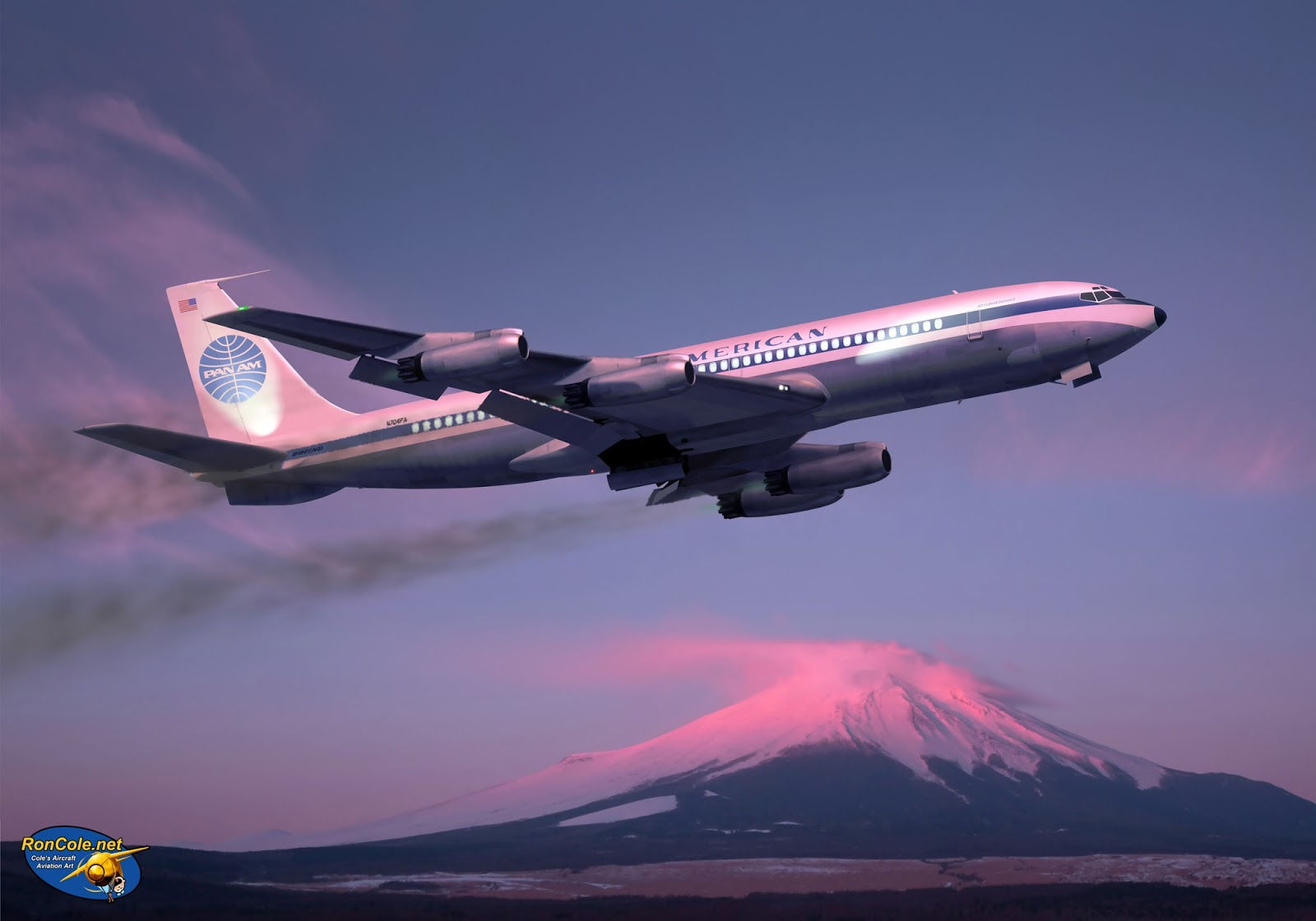 Aviation Art of Ron Cole & Cole's Aircraft: Pan American Airlines in ...