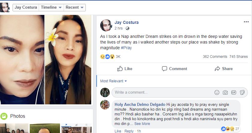 Social Media Nostradamus Jay Costura's latest dream about strong ...