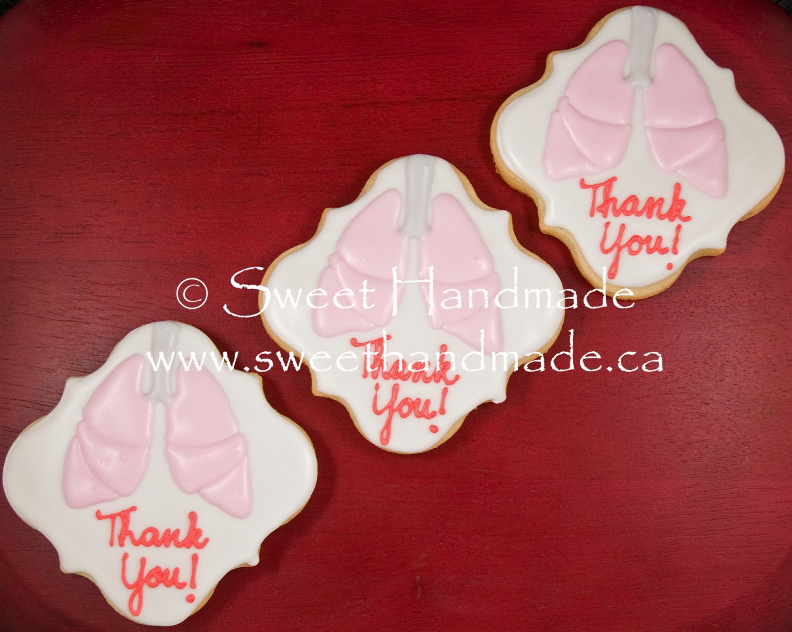 Sweet Handmade Cookies: Lung Thank You Cookies