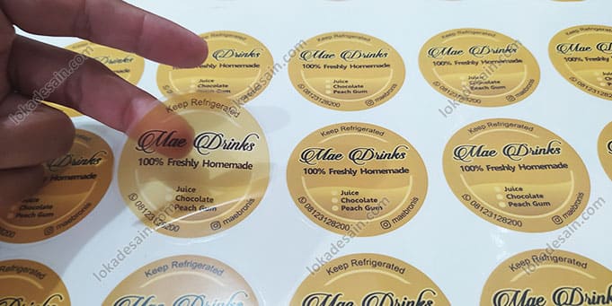 Percetakan Stiker, Cutting Sticker Label Mulai Rp.100,-/pcs*