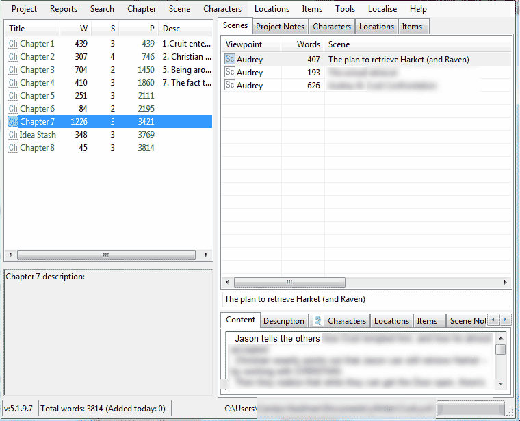 QueryTracker Blog: Why I Use yWriter (Writer Software)