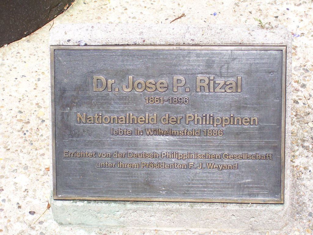 Adventures in Life: Me and Dr. Jose Rizal in Wilhemsfeld, Germany