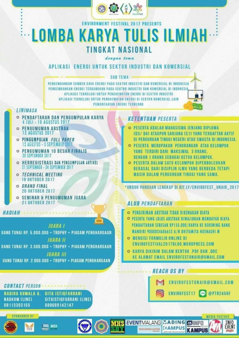 Lomba Karya Tulis Ilmiah Nasional PSdK UGM 2017 - Info Lomba 2023 Terbaru