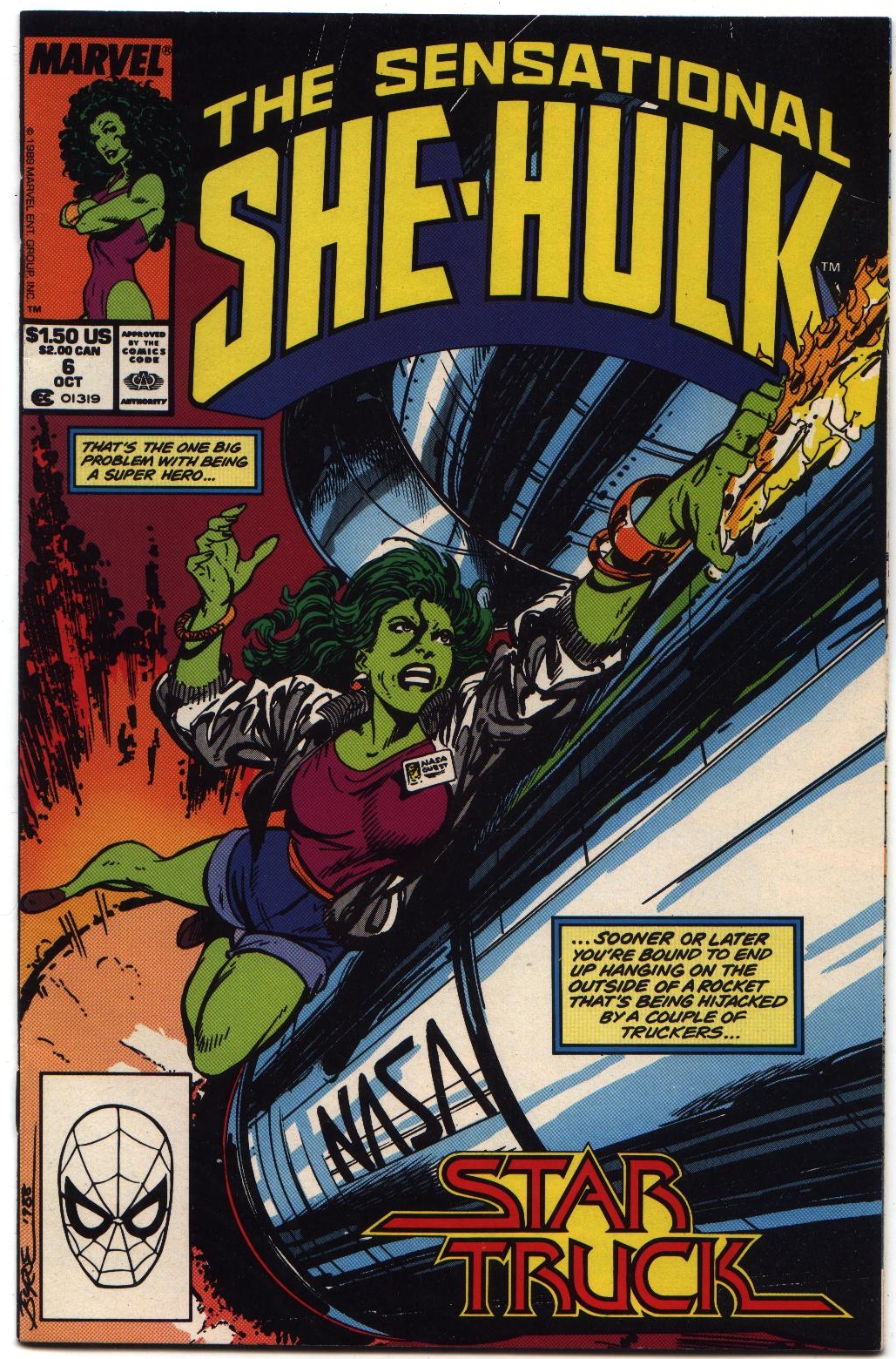 Wred Fright's Blog: The Sensational She-Hulk 6: Cosmic Trucking!