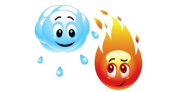 Water and Fire Emoticons | Symbols & Emoticons