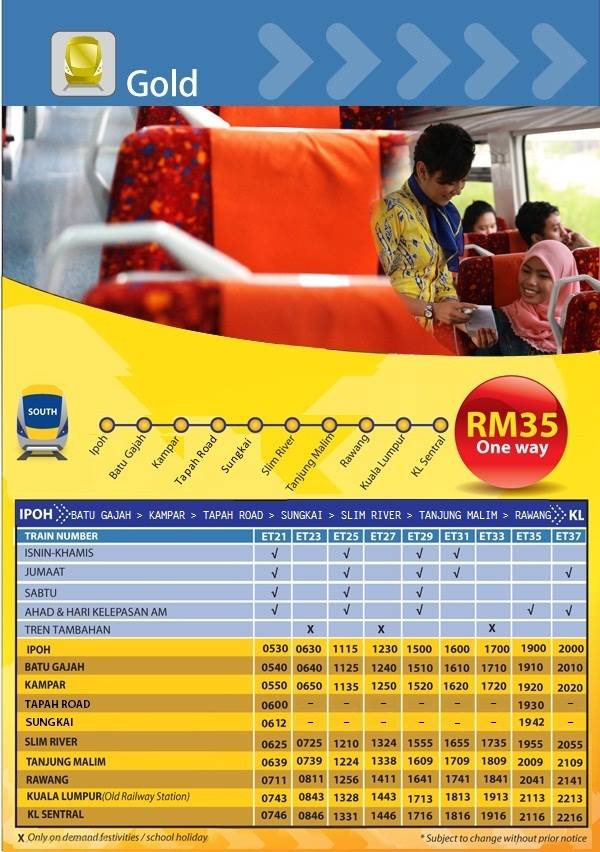 J o m R o n d a: Mencuba ETS Ipoh ke KL Sentral