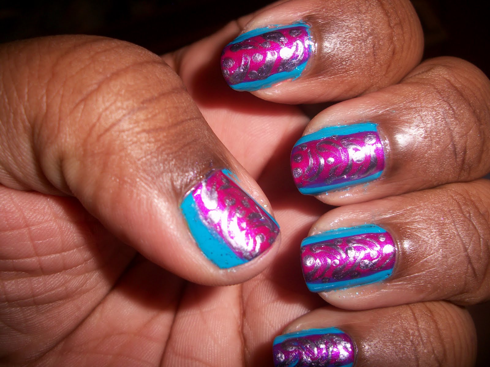 CDesigns92: Indian Sari inspired Nail Art #1