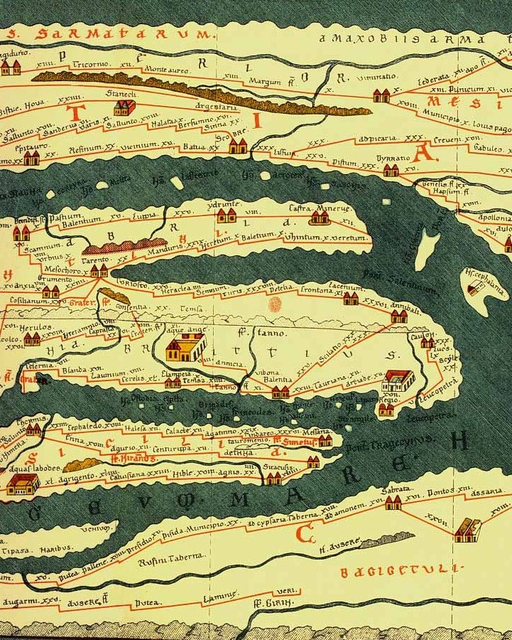 História Mundi: Tábua Peutinger: o mapa-múndi da Roma Antiga