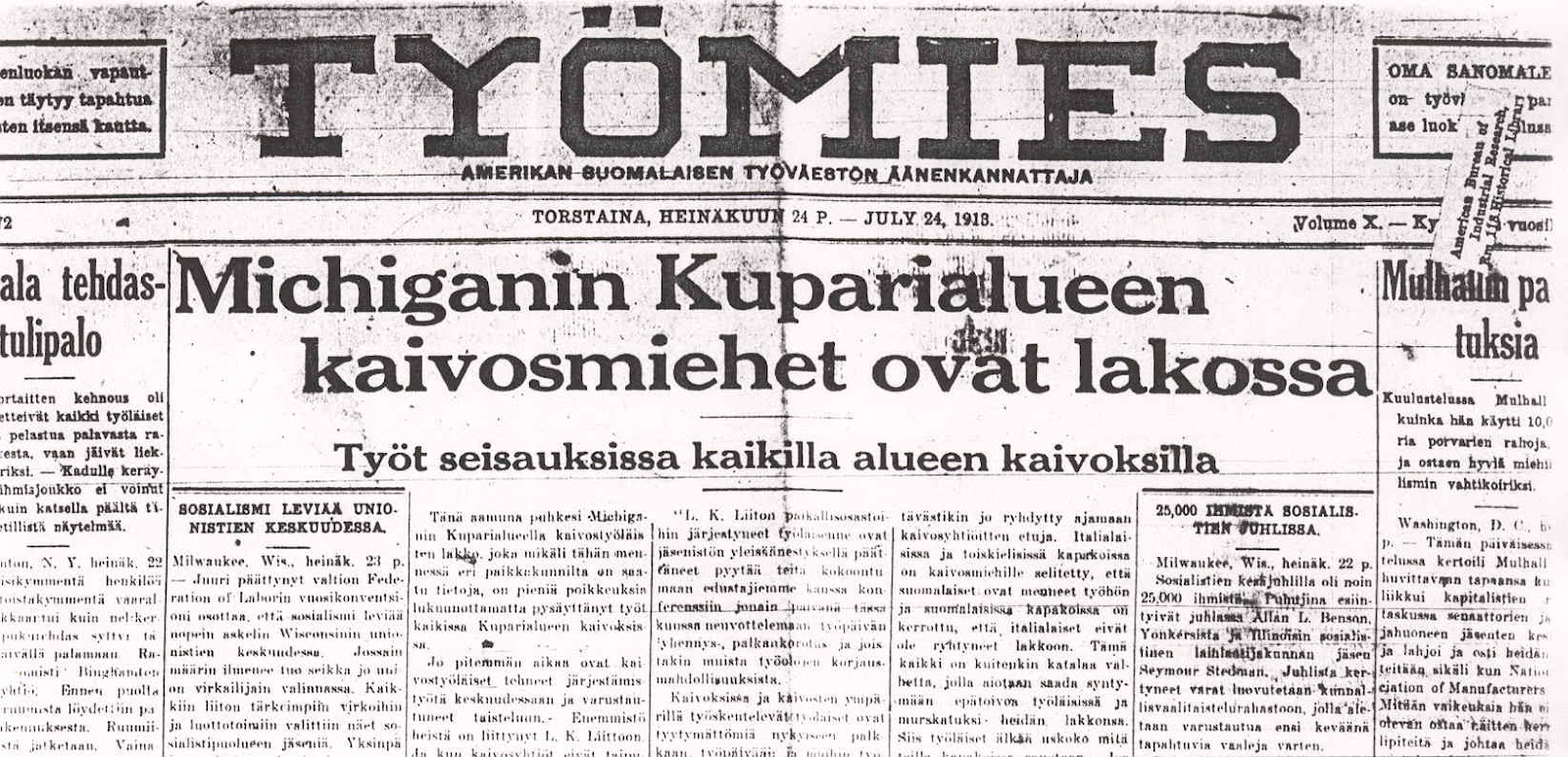 The 1913-14 Michigan Copper Strike and Italian Hall Book Project ...