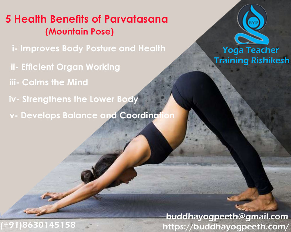 5 Health Benefits of Parvatasana (Mountain Pose)