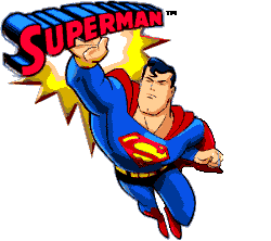superman flying animated gif super hero - Renkli Duvar