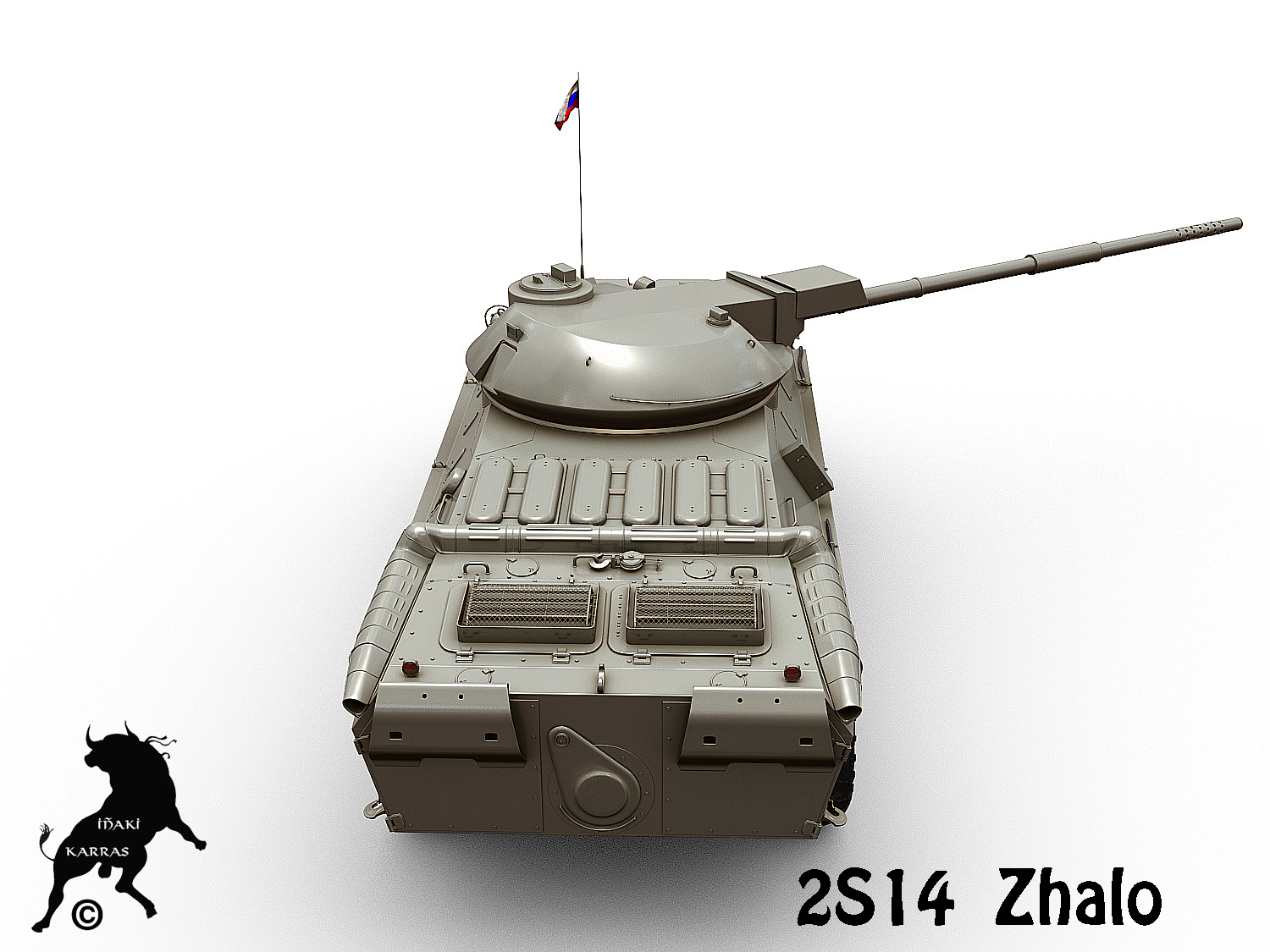 Modelos 3D: 2S14 Zhalo