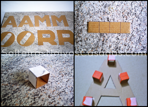 DIY Letras Decorativas em Papel — Solteiras Noivas Casadas