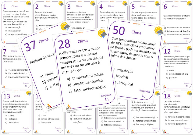 classe invertida: GeoQuest "Clima"