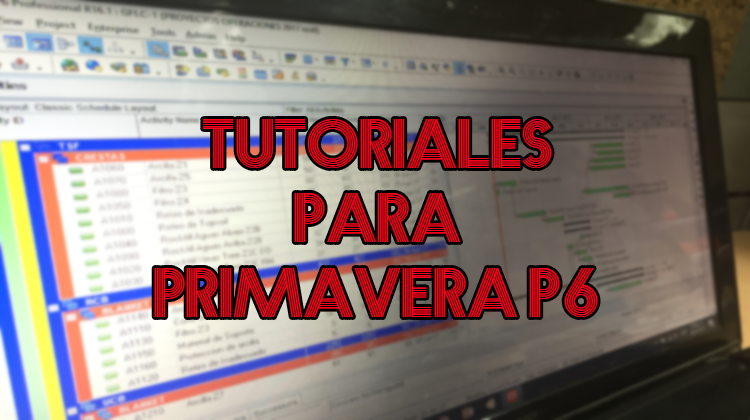 Ingeniería Civil: TUTORIALES GRATIS DE PRIMAVERA P6 (PDF | MEGA)