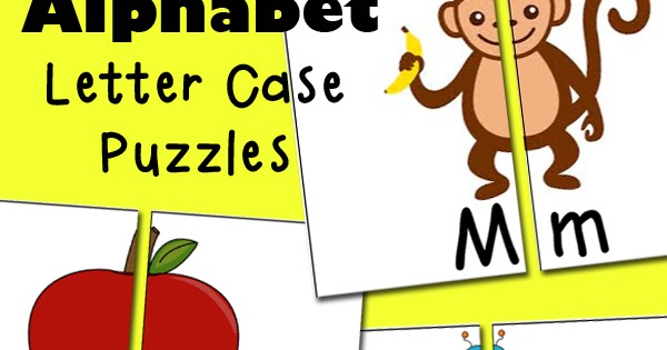 Free Alphabet Letter Case Puzzles | Totschooling - Toddler, Preschool ...