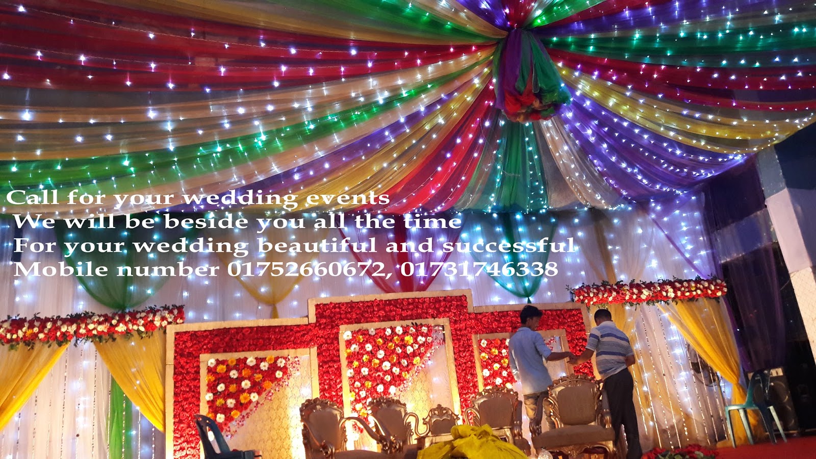 Ceiling & Pandal Decor ~ wedding management