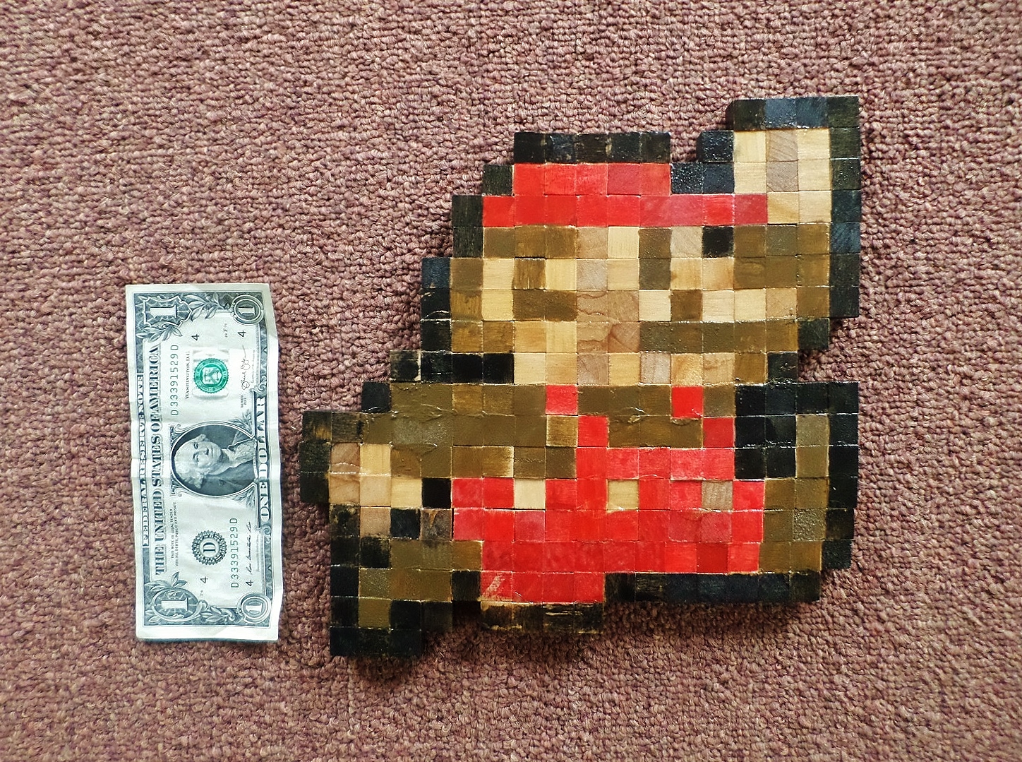 Long Black Fingers : Wood Block Pixel Mario