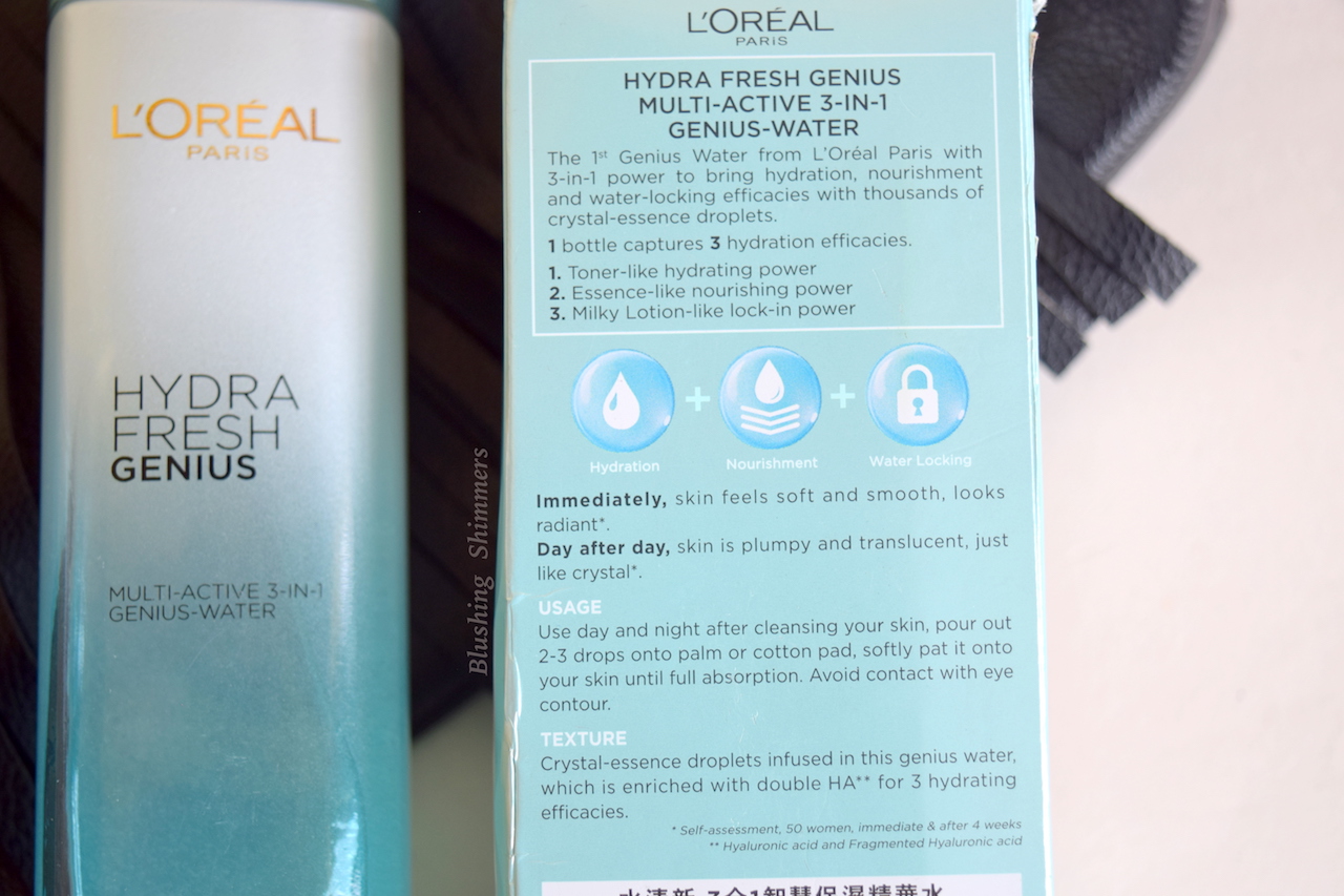 Blushing Shimmers: L'Oreal Hydra Fresh Genius Multi-Active 3 in 1 ...