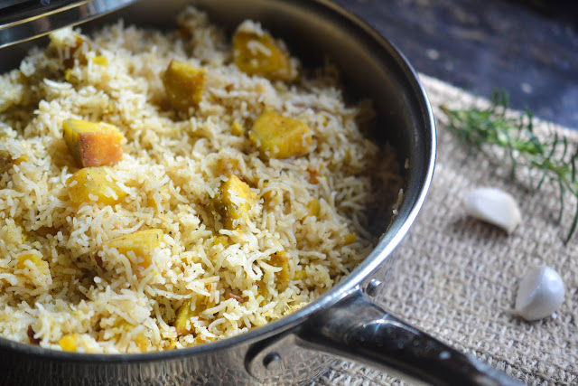Greedy Girl : Rosemary garlic sweet potato rice