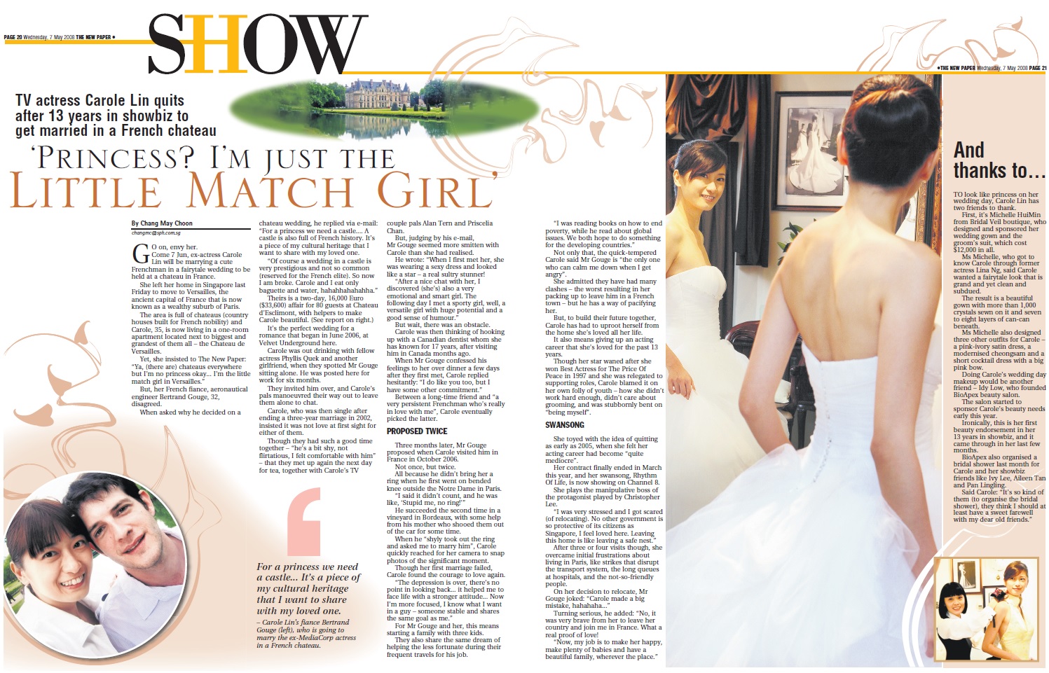 S M Ong: Carole Lin: Third marriage's the charm?