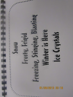 In That Room...: Snowetry - Writing Cinquain Poems!