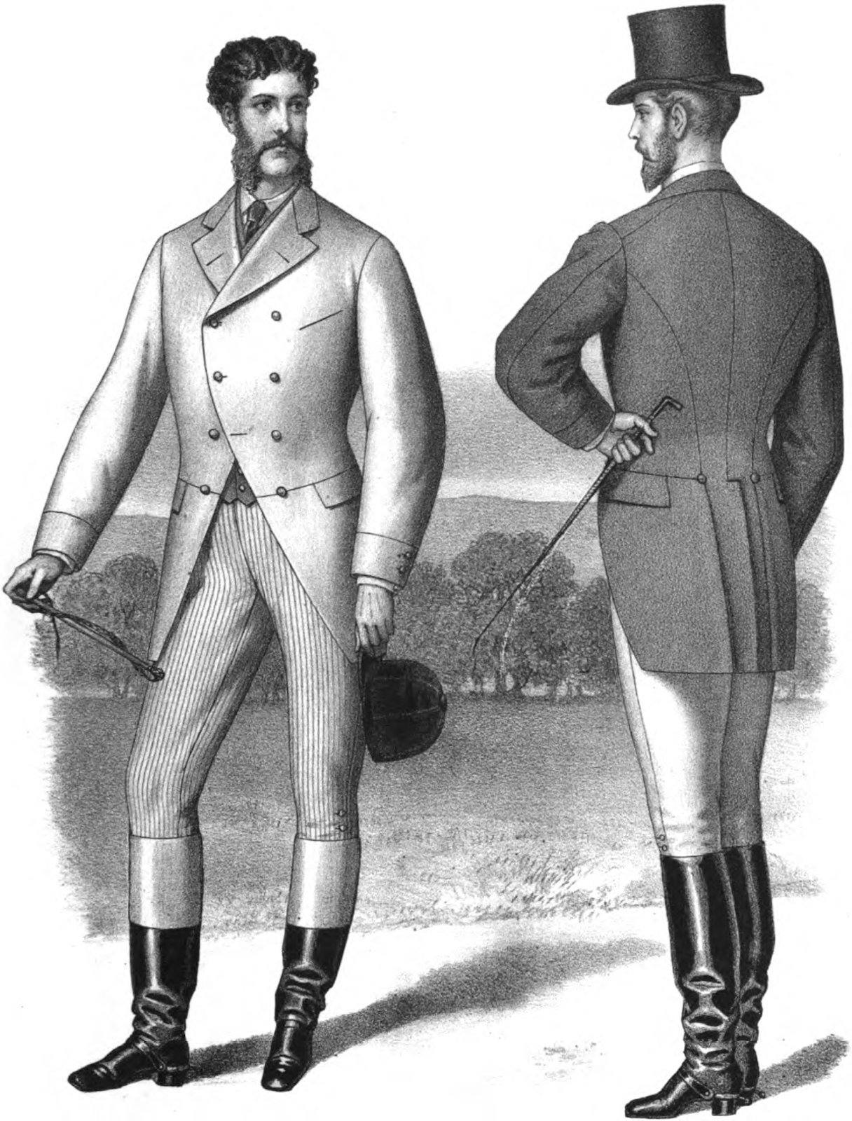 19th Century Historical Tidbits: 1872 Men's Fashions