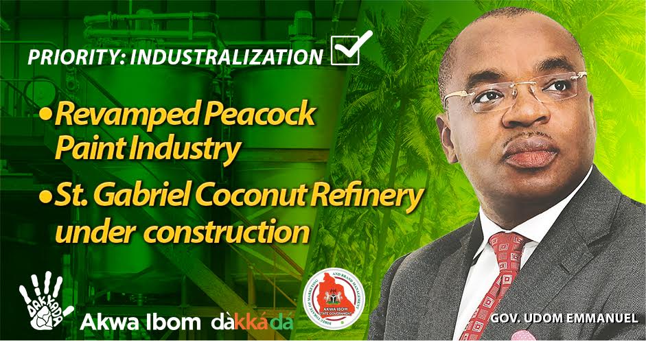 Governor Udom Emmanuel gives priority attention to industrialization of ...
