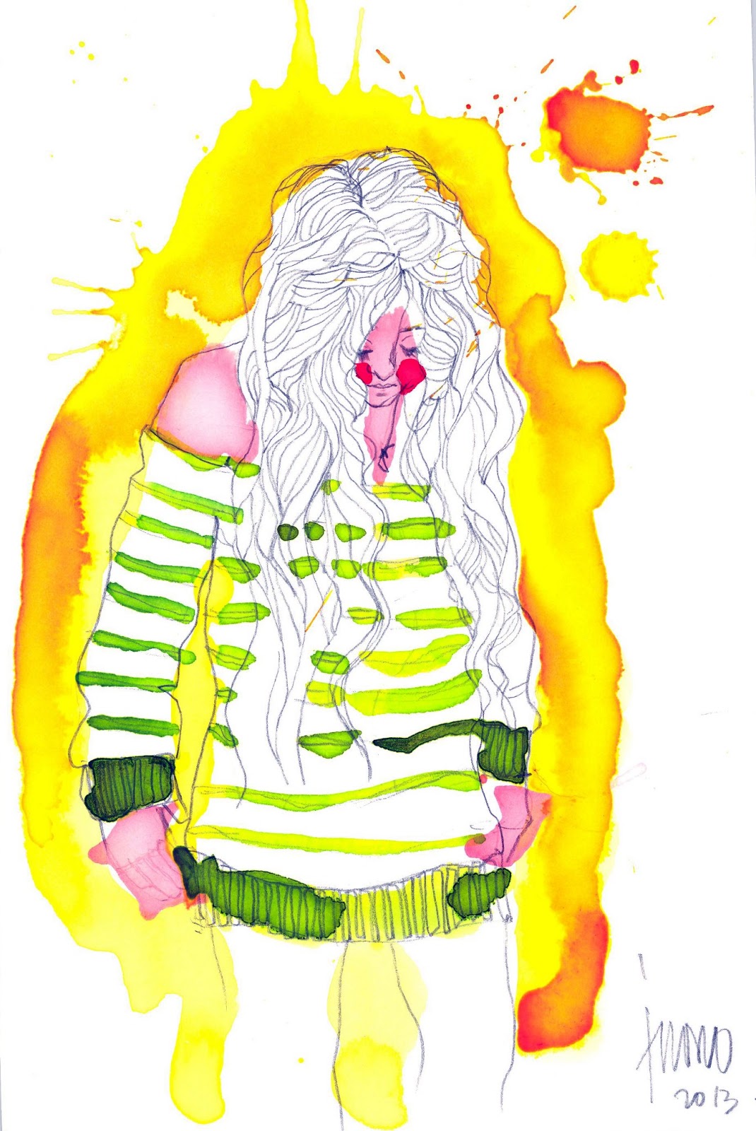 jorge alonso drawings: MUJERES SIN ROSTRO