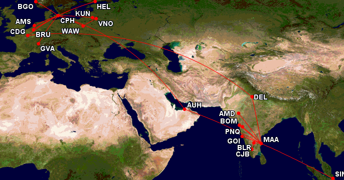 Create Your Own Flight Route Map