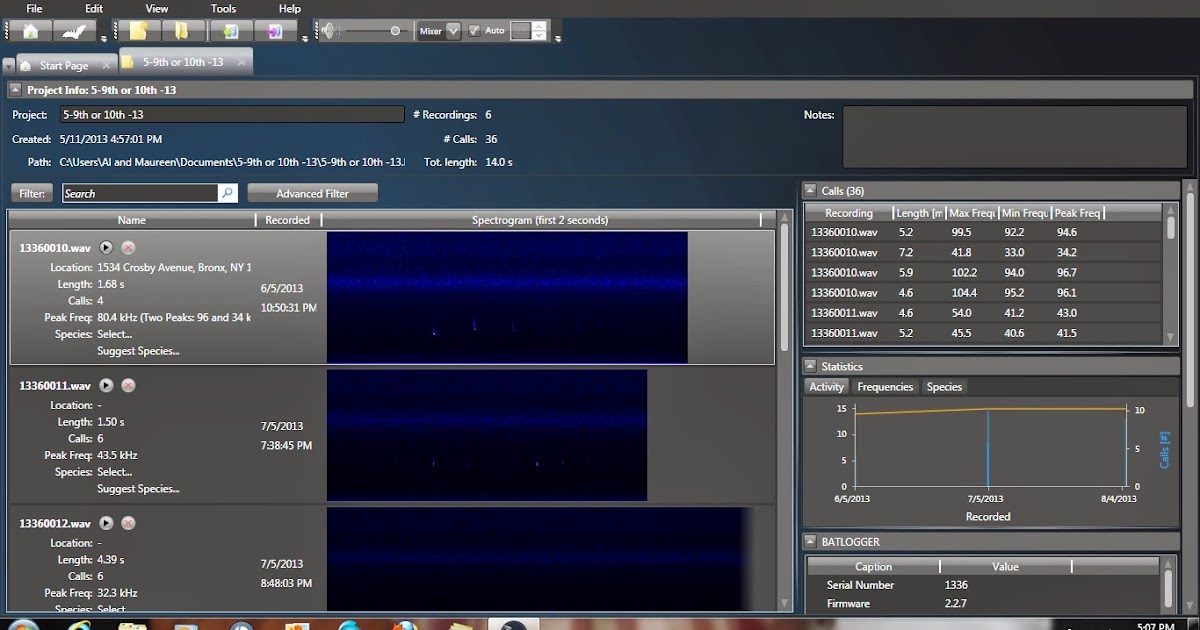 Bat Detector Reviews: Review Of BatExplorer Software From Elekon