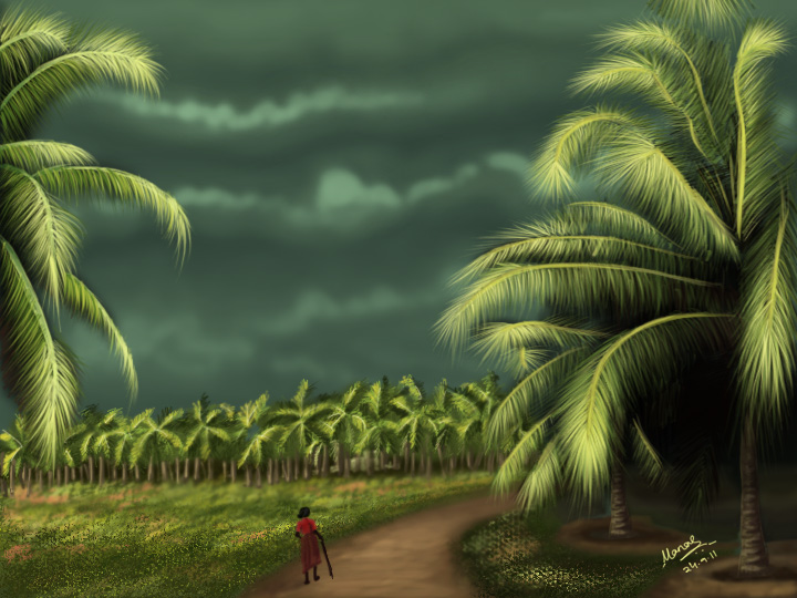 "Follow The Dream": Digital Painting / Bg made in Photoshop By mee....