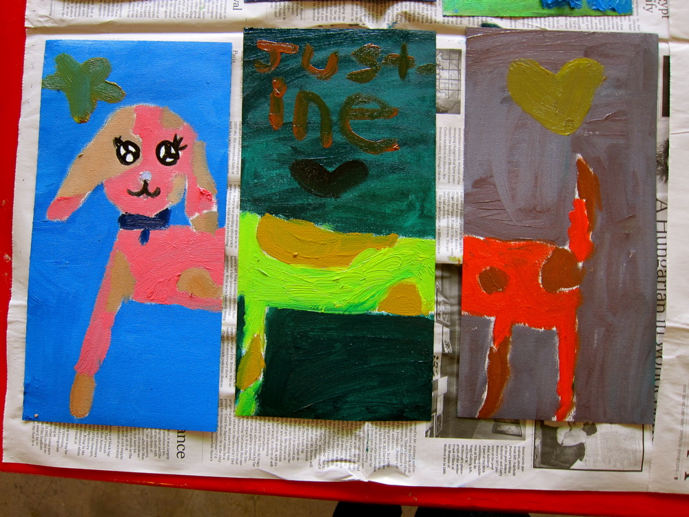 the arts and crafts experiment: Second Lesson: Painting a Triptych