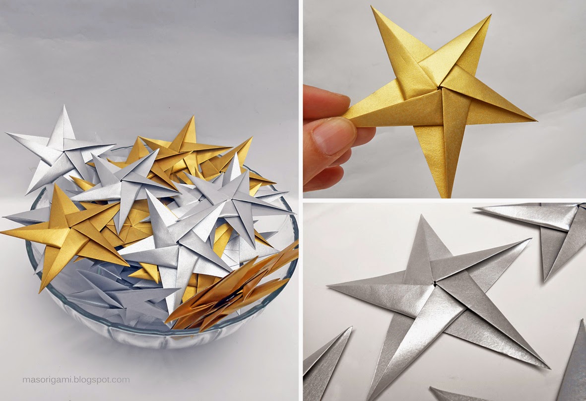 mas origami: Un cielo tachonado de estrellas de origami...
