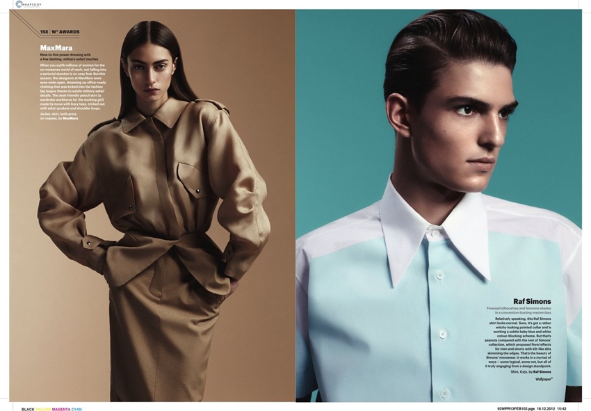 I AM FASHION !!!: Wallpaper* Magazine February 2013 Cover - Editorial