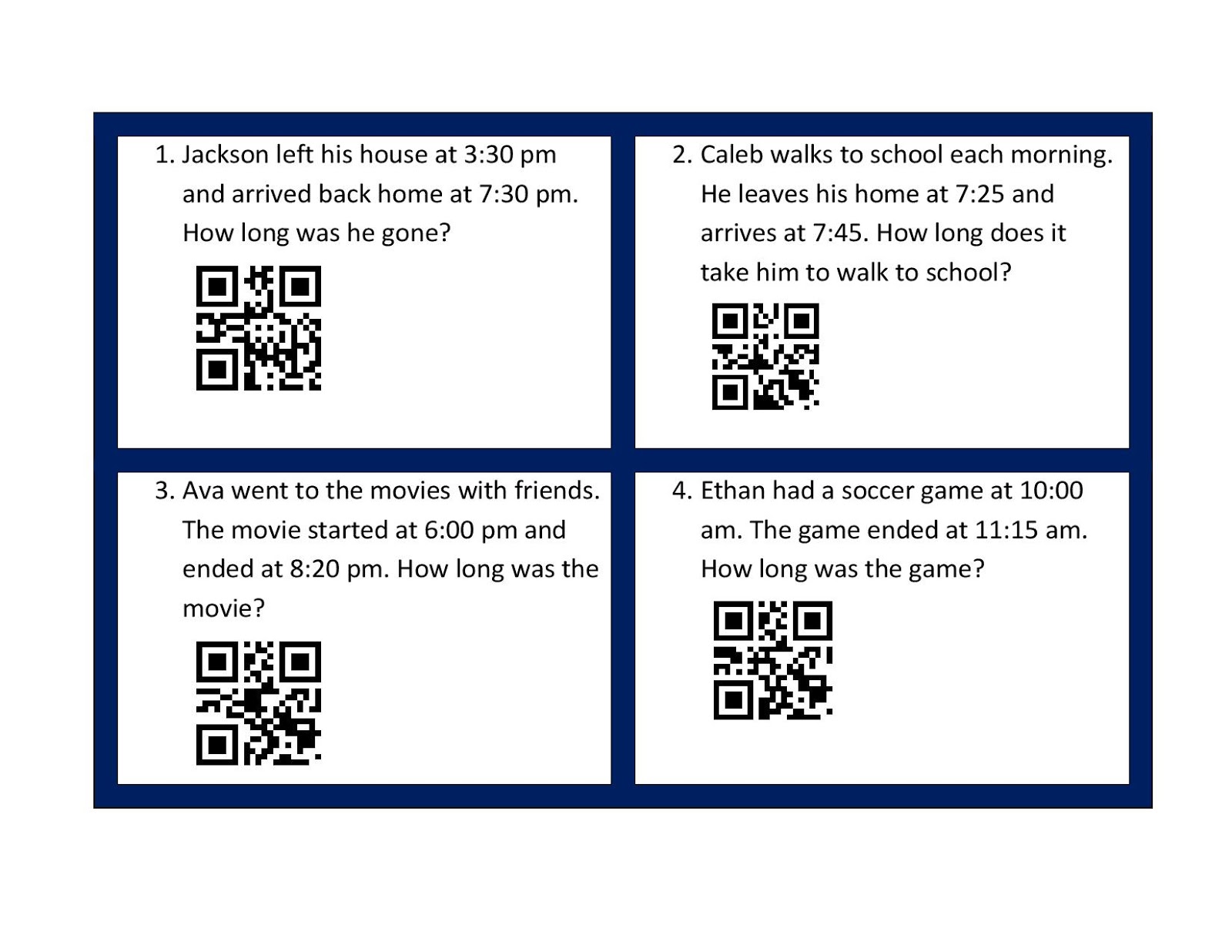 Hunter's Tales from Teaching : Maniac Monday-Elapsed Time QR Code Freebie