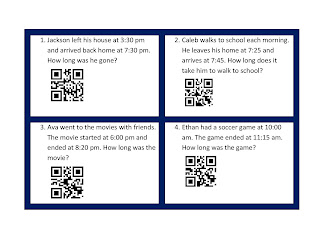 Hunter's Tales from Teaching : Maniac Monday-Elapsed Time QR Code Freebie