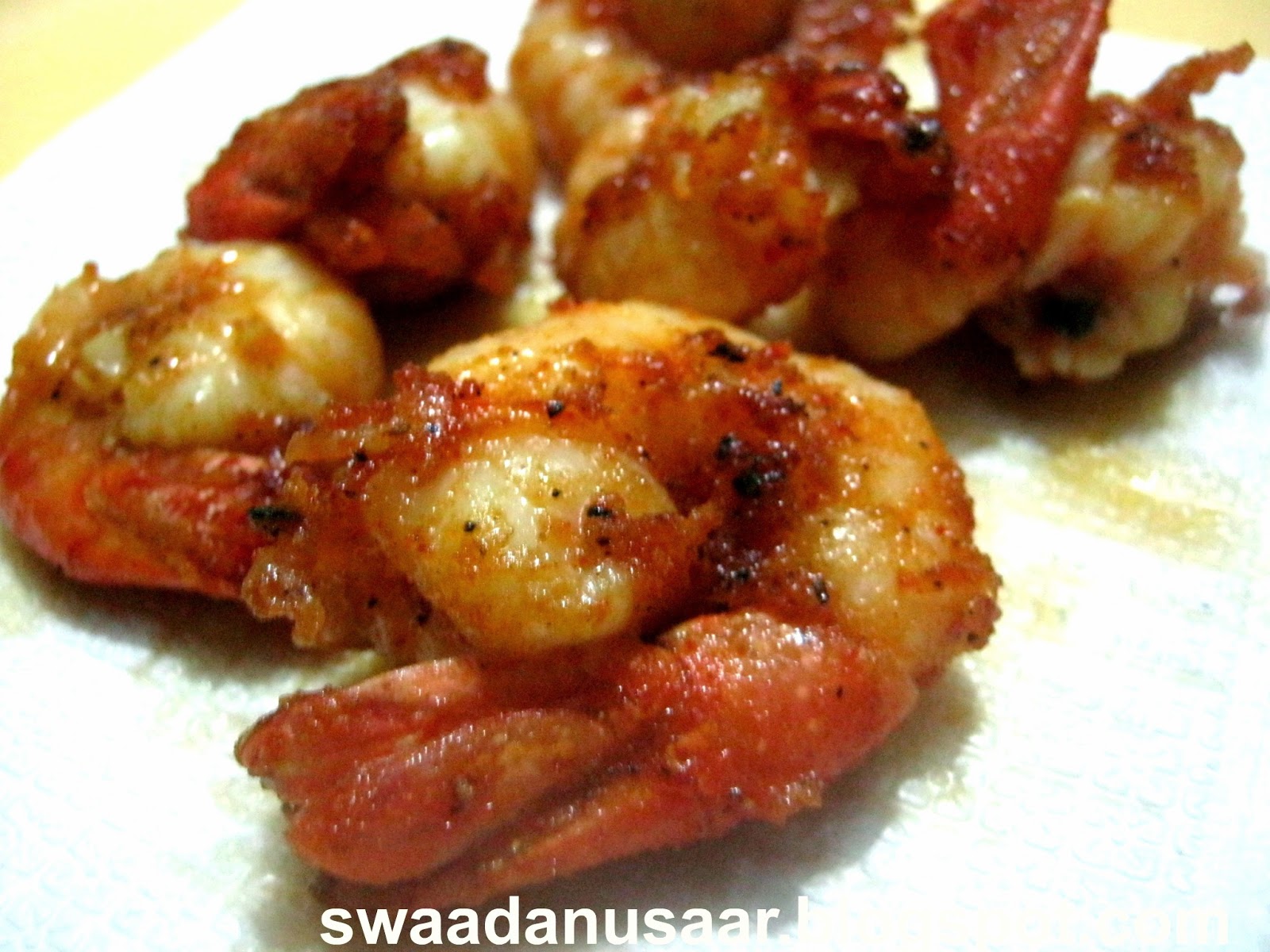 swaadanusaar: CRISPY PRAWN....