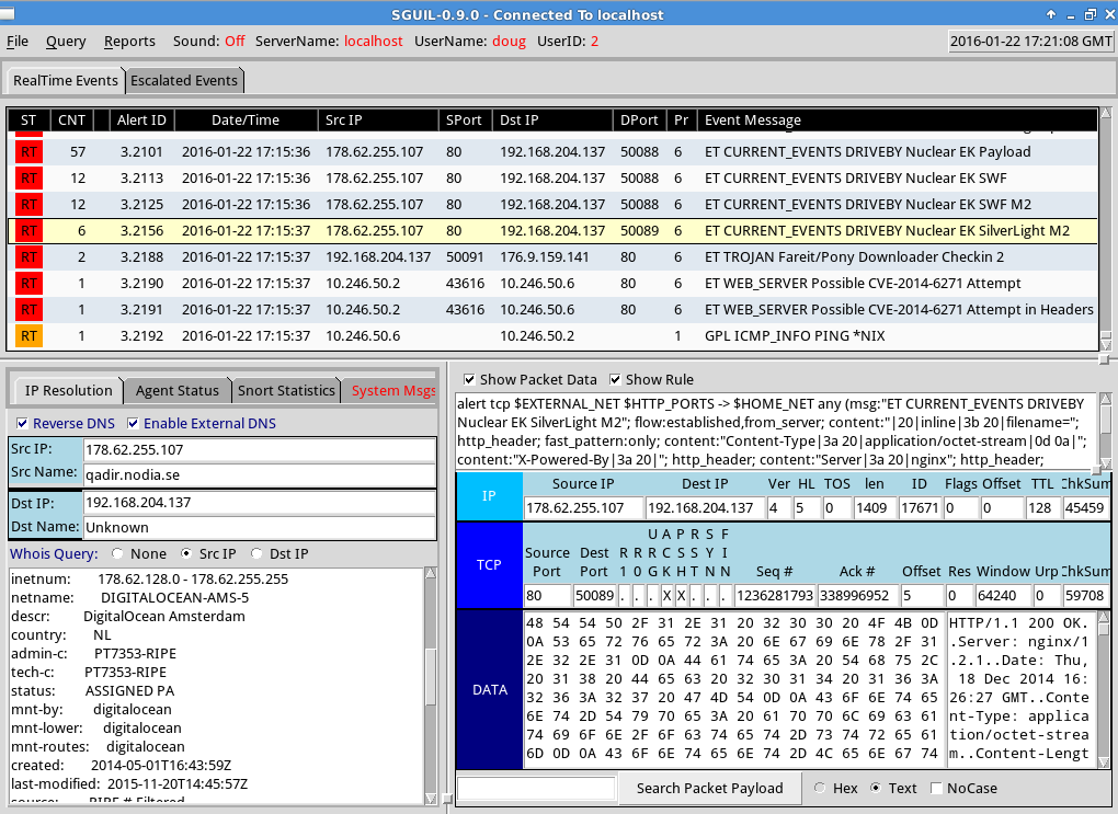Security Onion: Security Onion 14.04.3.1 Screenshot Tour