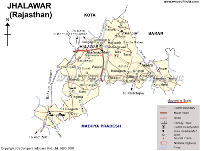 Top Tourist Place India : Map Of Rajasthan