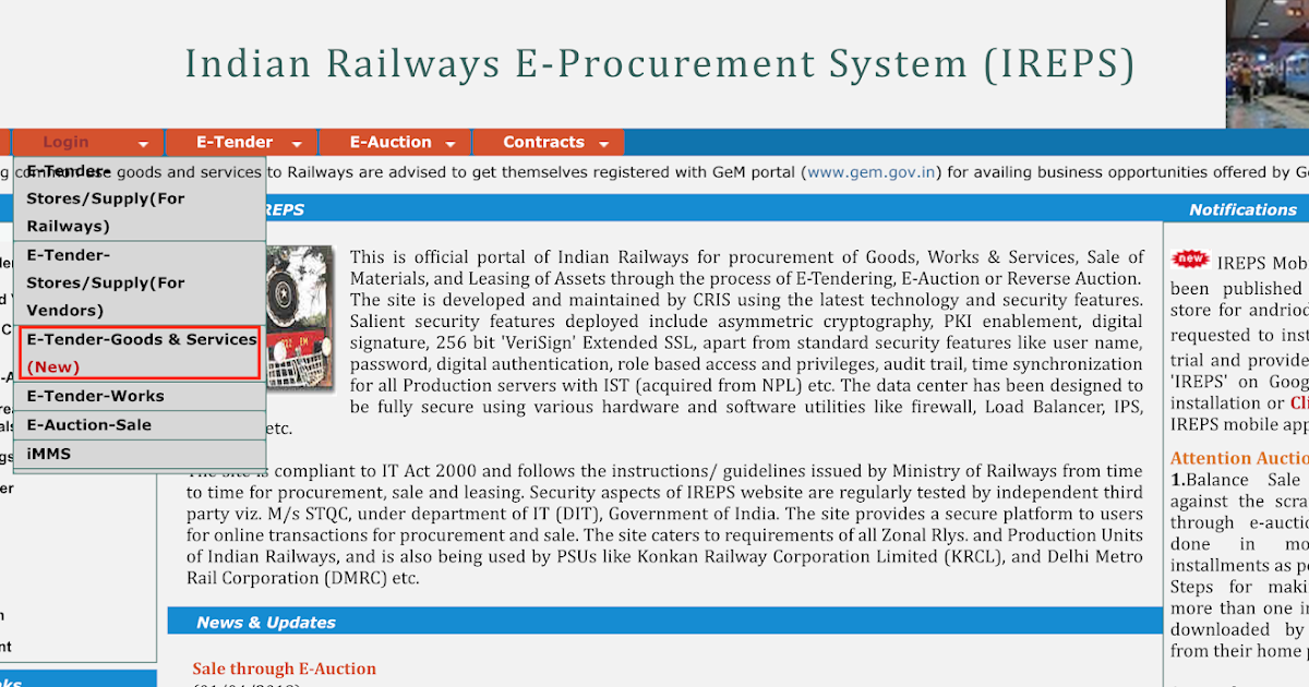 How to Login into IREPS website as a Vendor - eTenders Info