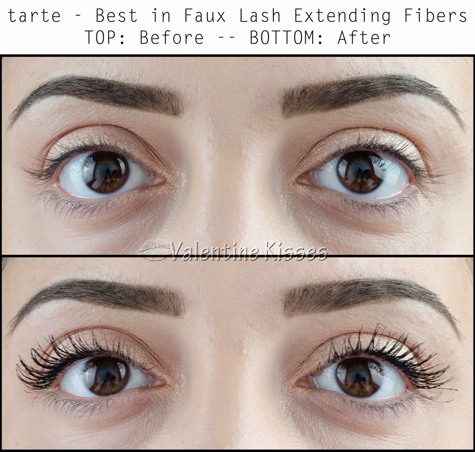 Valentine Kisses: tarte Best in Faux Last Extending Fibers - before ...