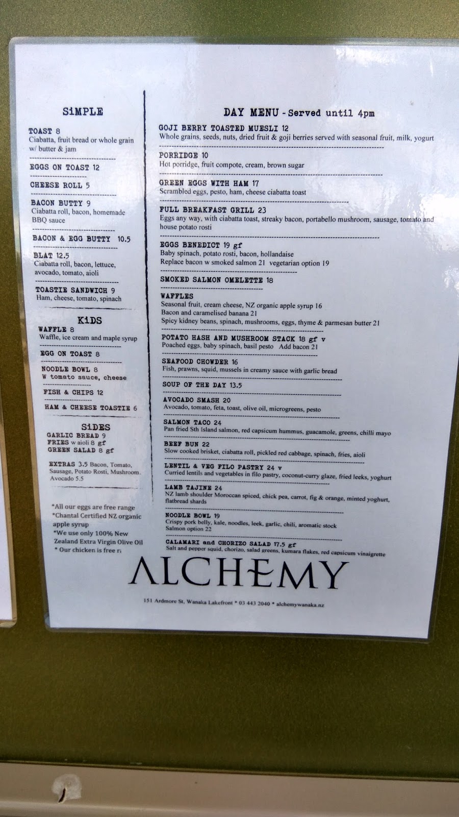 It's About Food!!: Alchemy Cafe @ Wanaka