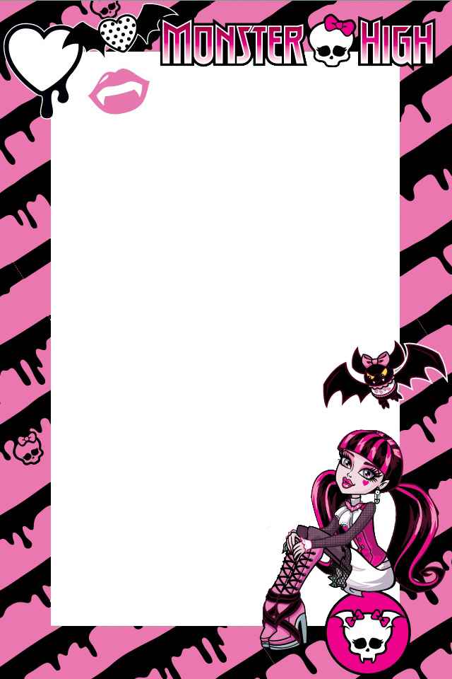Marcos monster high para imprimir | Imagenes y dibujos para imprimir