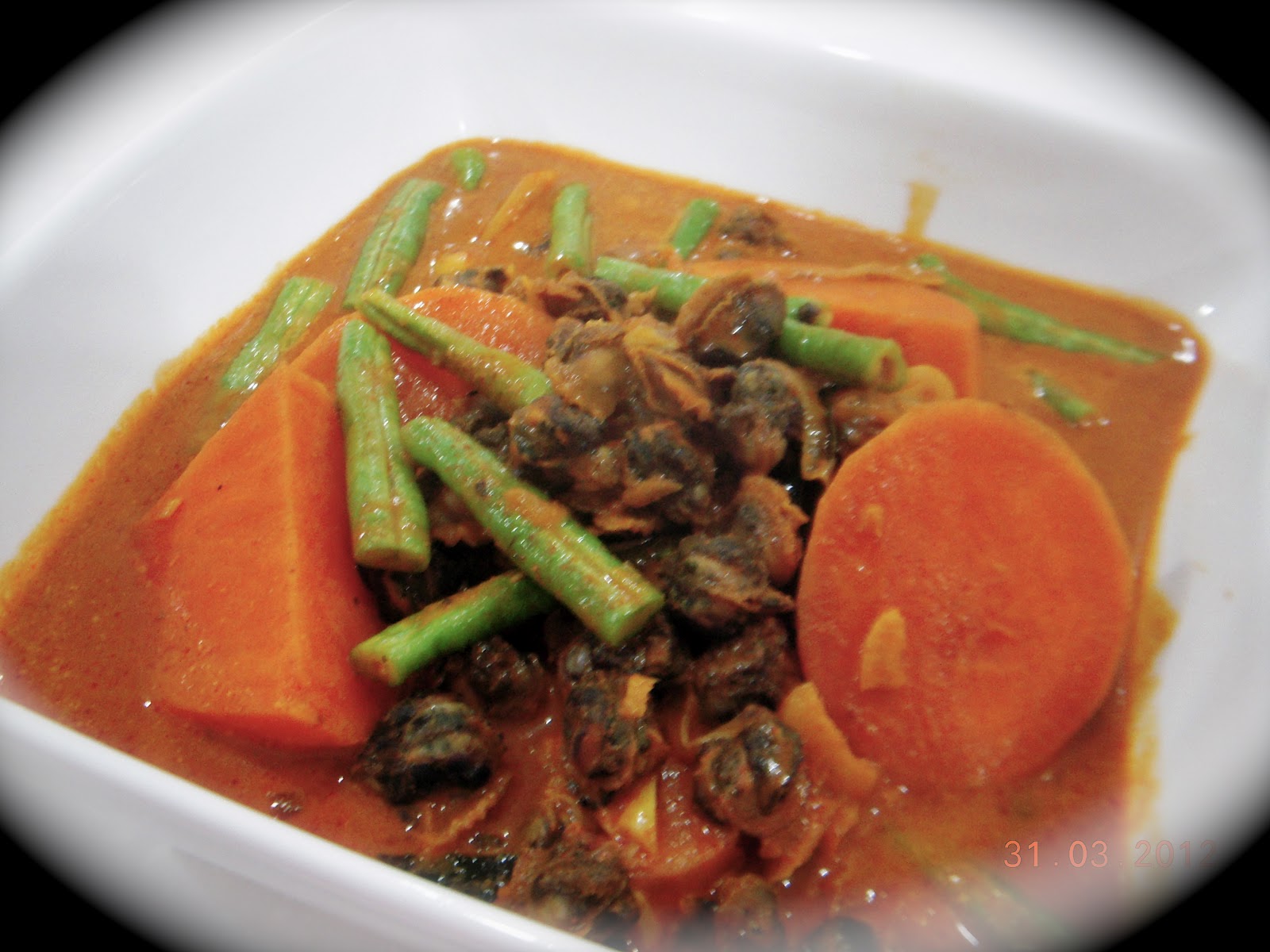 ICookUMakan: Cockles Curry with Long Beans